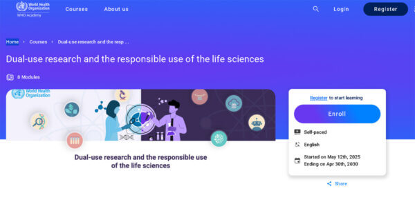 IFBA – International Federation of Biosafety Associations » WHO Academy ...